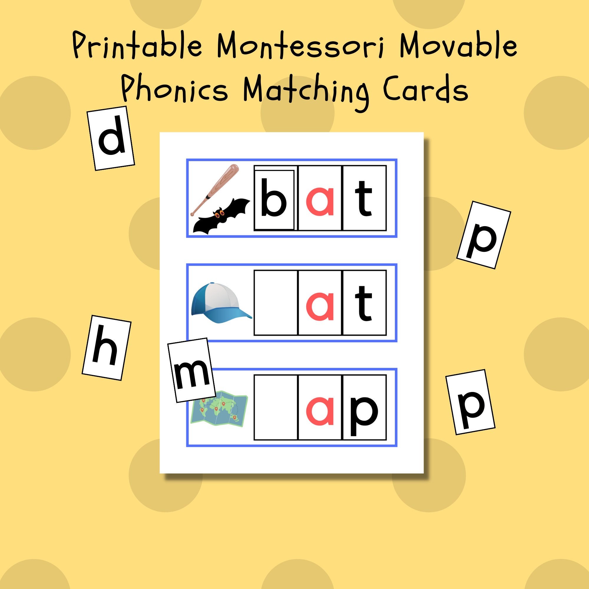 Montessori Sound Cards Printable