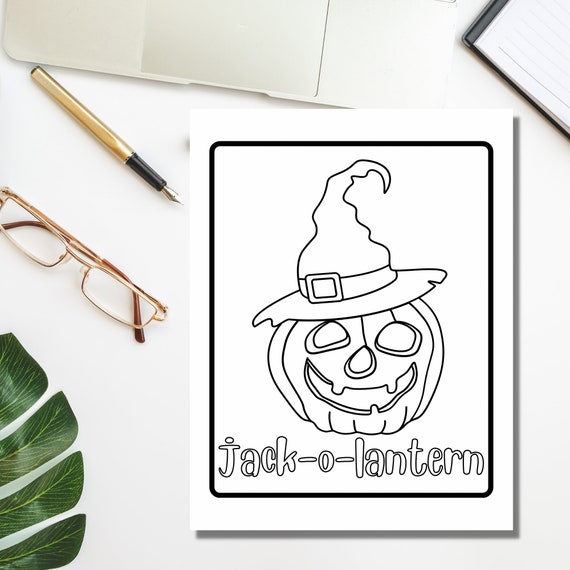 Fall Coloring Pages Bundle 40 Pages Halloween Coloring Pages - Etsy
