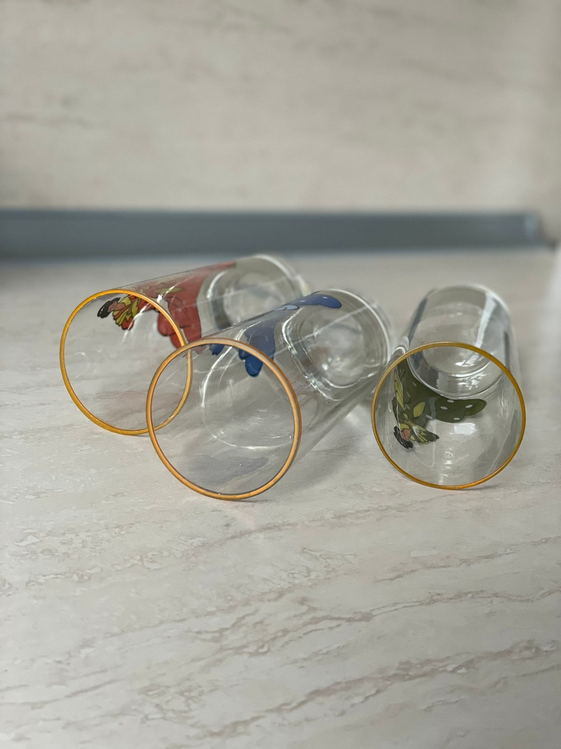 Vintage 1950s Pin up Girls Peek a Boo Drinking Glasses, 3 SETS OF 3 ...