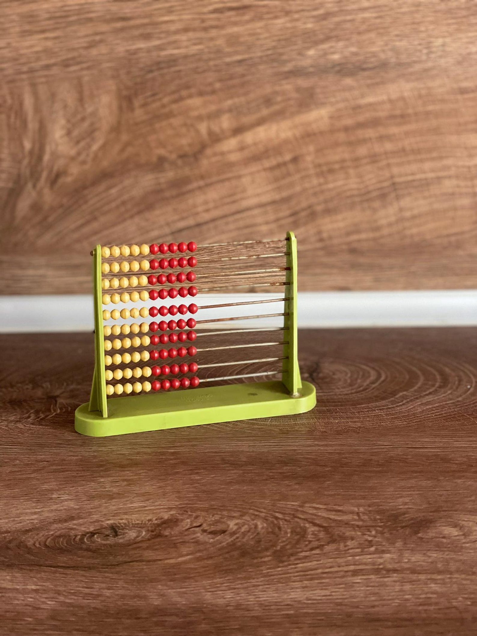 Vintage Abacus Plastic Beads Retro Maths Sums Wooden Abacus Calculator ...