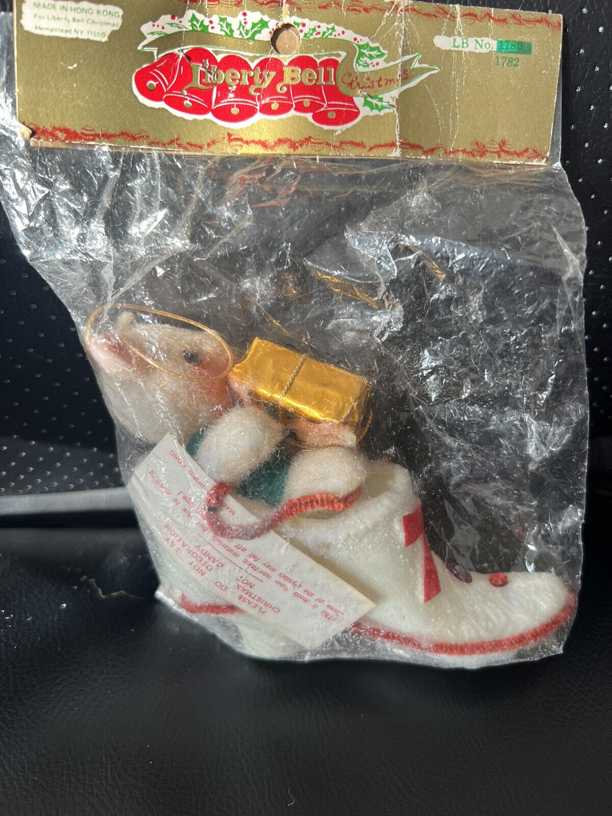 VINTAGE 1960s Styrofoam BEAR in SHOE Ornament by Liberty Bell/vintage ...