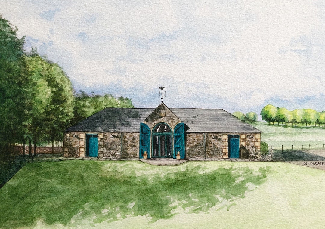 The Byre at Inchyra Giclee Print - Etsy