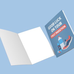 First Marathon Runner Cards for Men Good Luck Marathon Card for Him, 26 ...