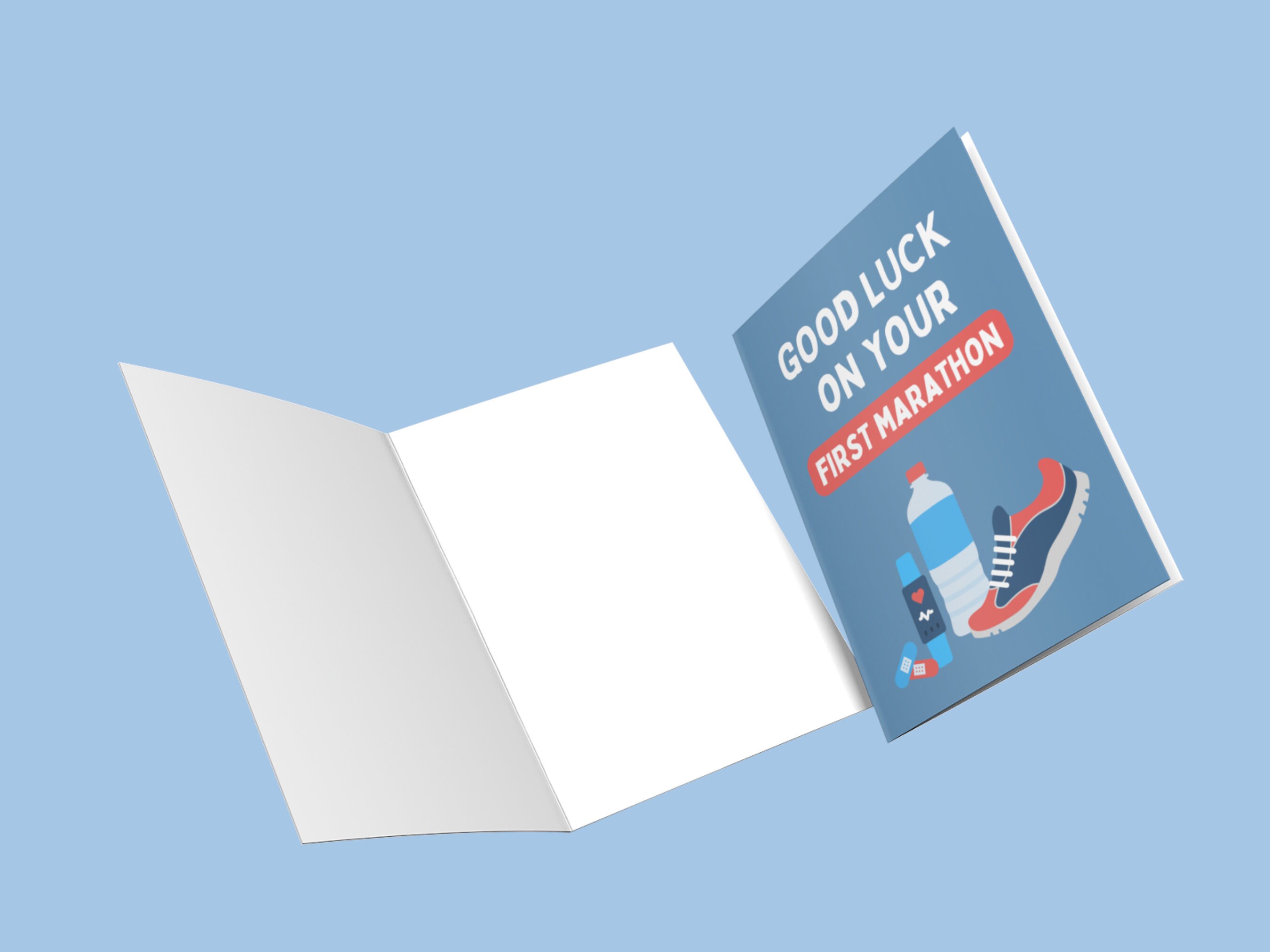 First Marathon Runner Cards for Men Good Luck Marathon Card for Him, 26 ...