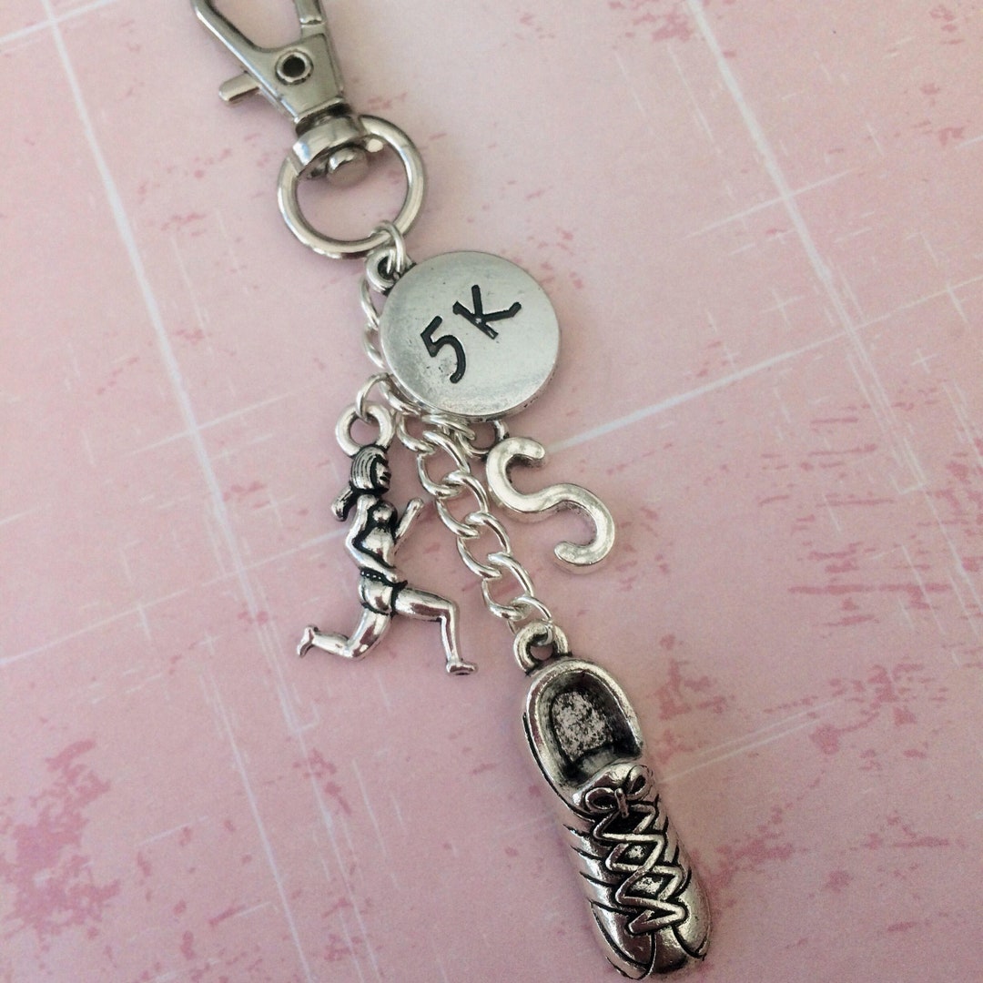 Personalised 5k Race Gift, Good Luck 5k Keychain for Runners and Race ...