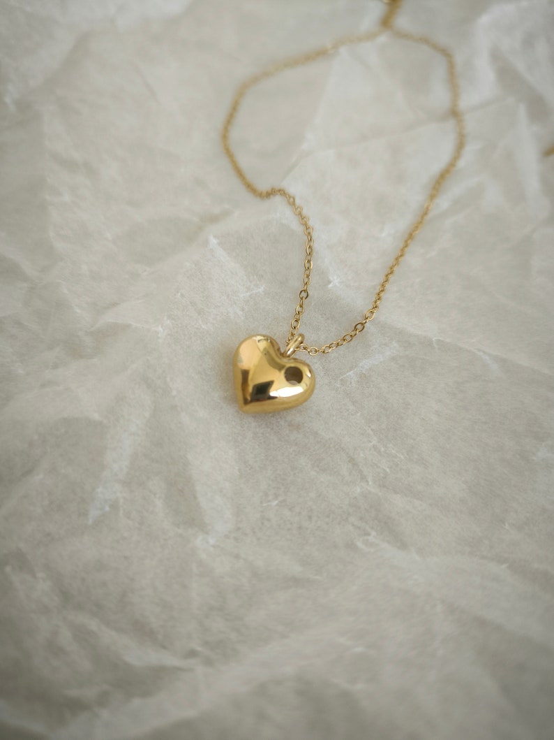 Tiny Heart Necklace, Memorial Jewelry, Heart Broken Necklace, Grief and ...