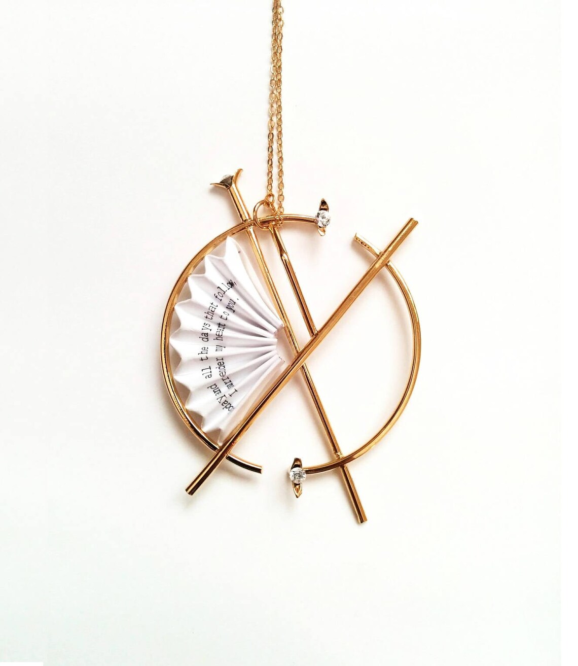 Personalized Gift, Gold Compass Necklace, Statement Necklace, Long ...