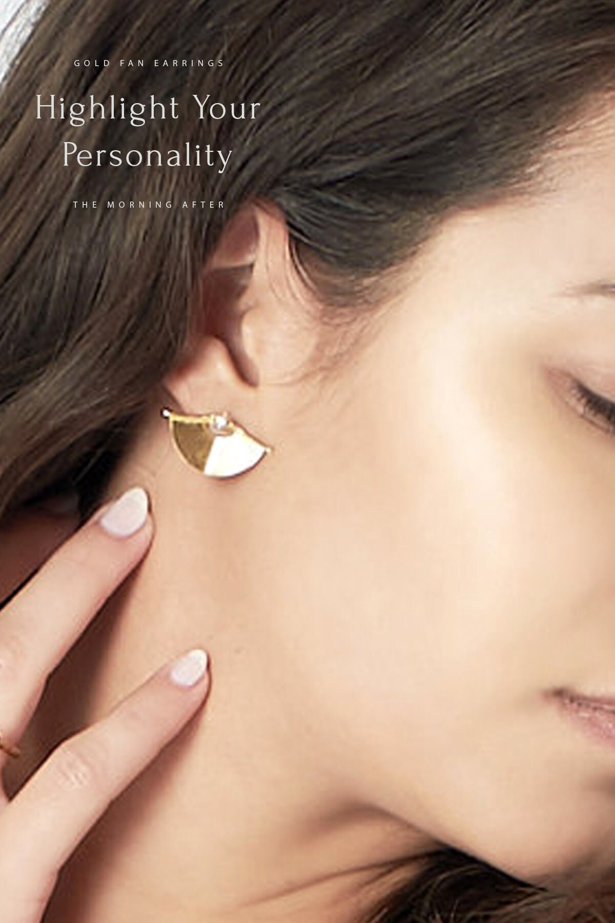 Gold Half Moon Ring, Double Finger Ring, Gold Statement Ring, Double ...