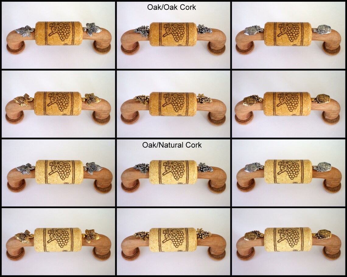 Cabernet Series WINE CORK PULL 4 Inch 5 Colors 6 Accents - Etsy