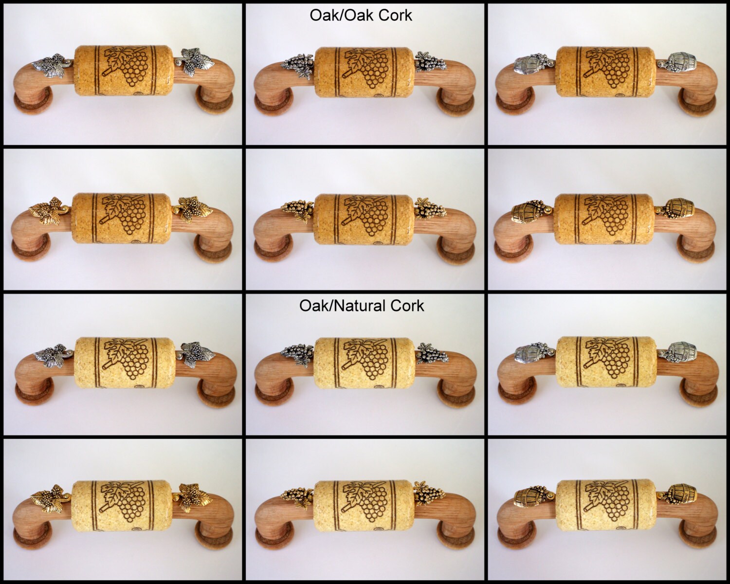 Cabernet Series WINE CORK PULL 4 Inch 5 Colors 6 Accents 96mm Center - Etsy