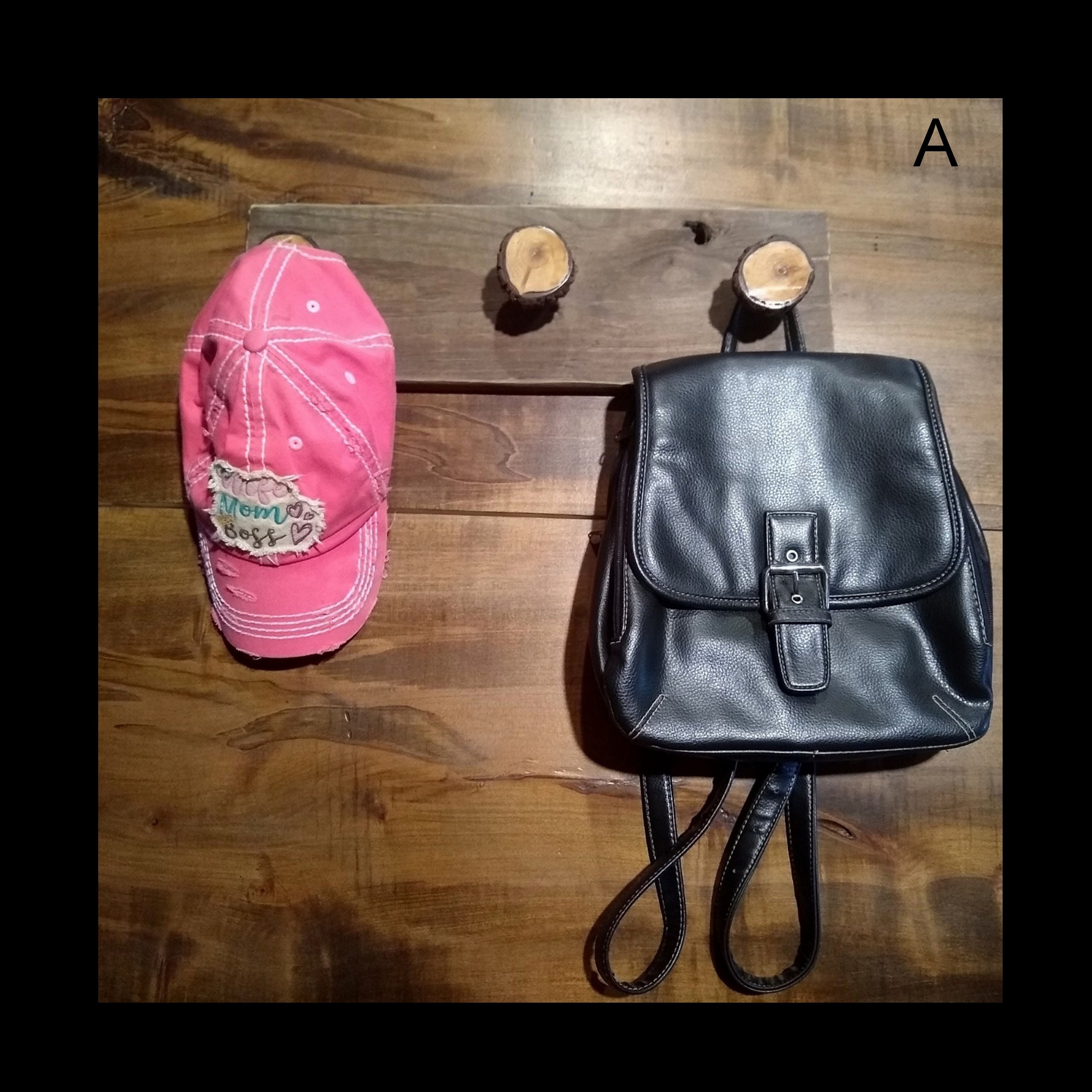 Rustic Wood Coat/hat Rack Primitive Coat Rack Raw Edge Coat | Etsy