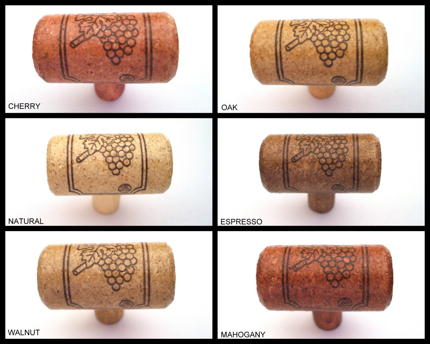 Merlot Series - WINE CORK KNOBS - Etsy