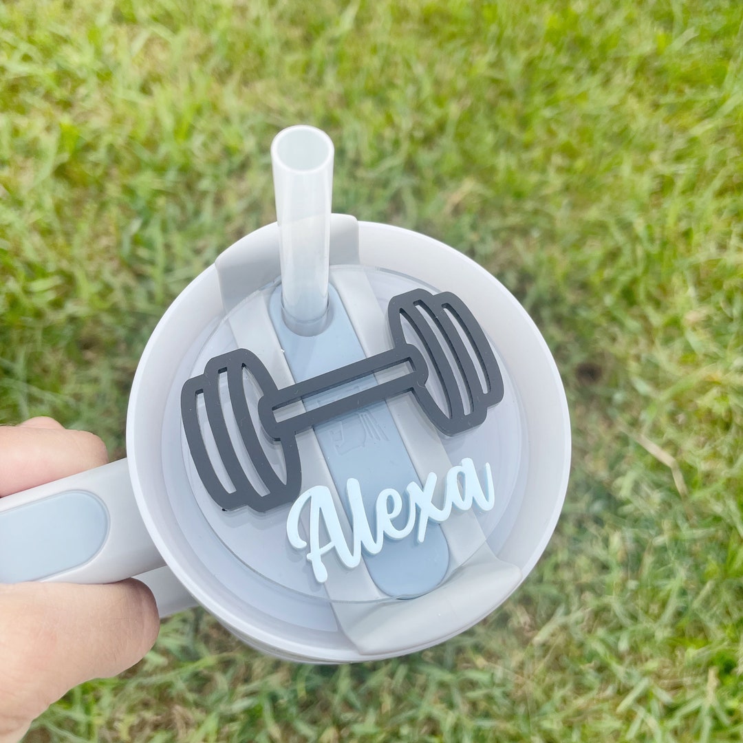 Dumbbell Stanley Tag- Free Shipping- Weights-workout Tag- Personalized ...