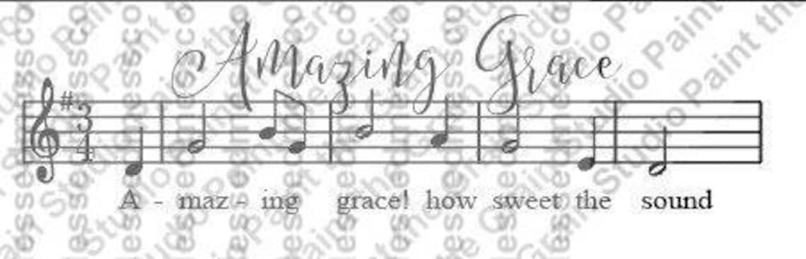 Svg Sheet Music, Amazing Grace Sheet Music, Sheet Music SVG, and PNG ...