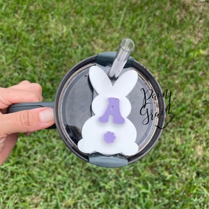 Easter Stanley Topper- FREE Shipping-bunny Accessory-personalized ...