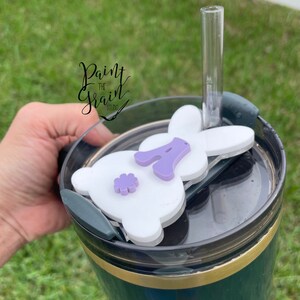 Easter Stanley Topper- FREE Shipping-bunny Accessory-personalized ...