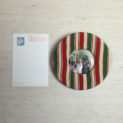 Modern Japanese Photo Frame. Round Photo Frame. Japanese Crepe Photo ...