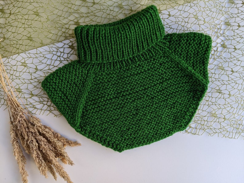 Turtleneck Dickey Knitting Pattern - Etsy