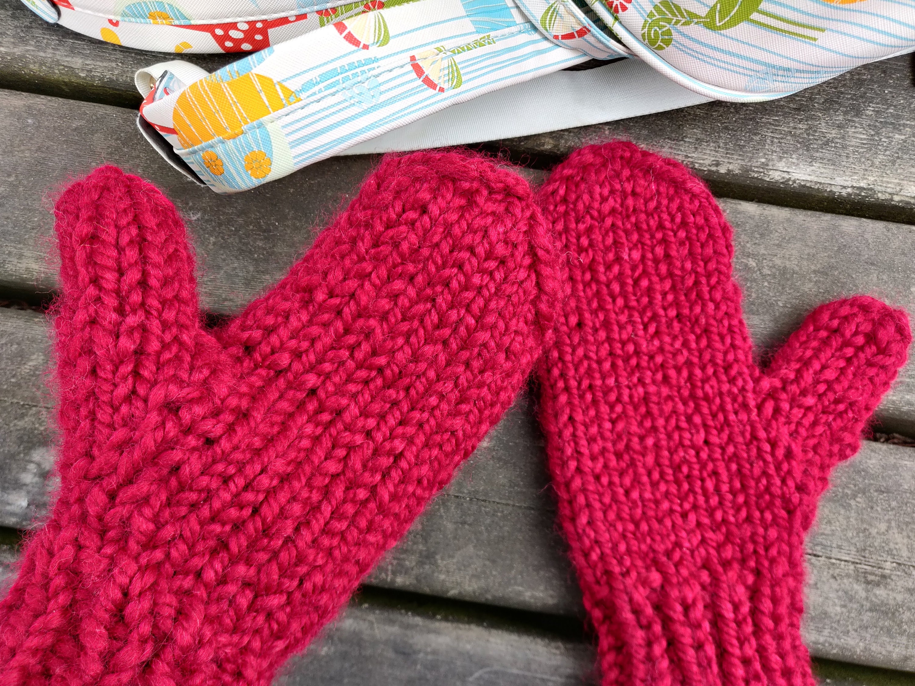 Mittens Pattern Family Set Bulky Knit Mittens for Kids | Etsy