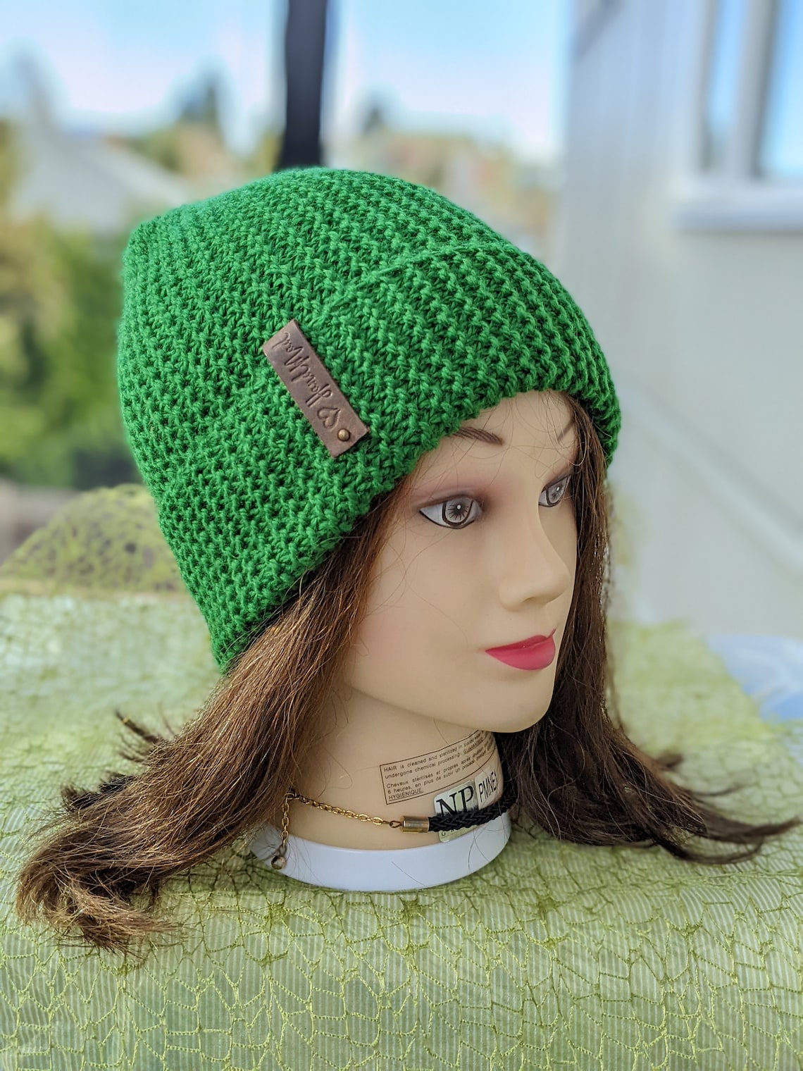 Flat Knit Slouchy Hat Pattern - Etsy