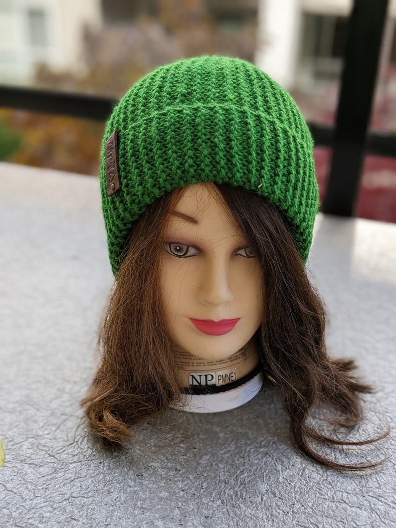 Flat Knit Slouchy Hat Pattern - Etsy