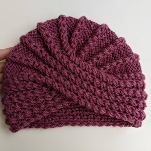 Knit Turban Hat Pattern - Etsy