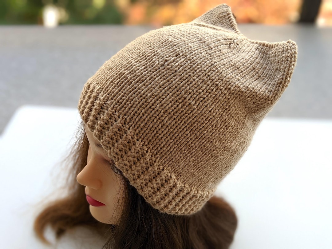 Knit Cat Ears Hat Pattern - Etsy