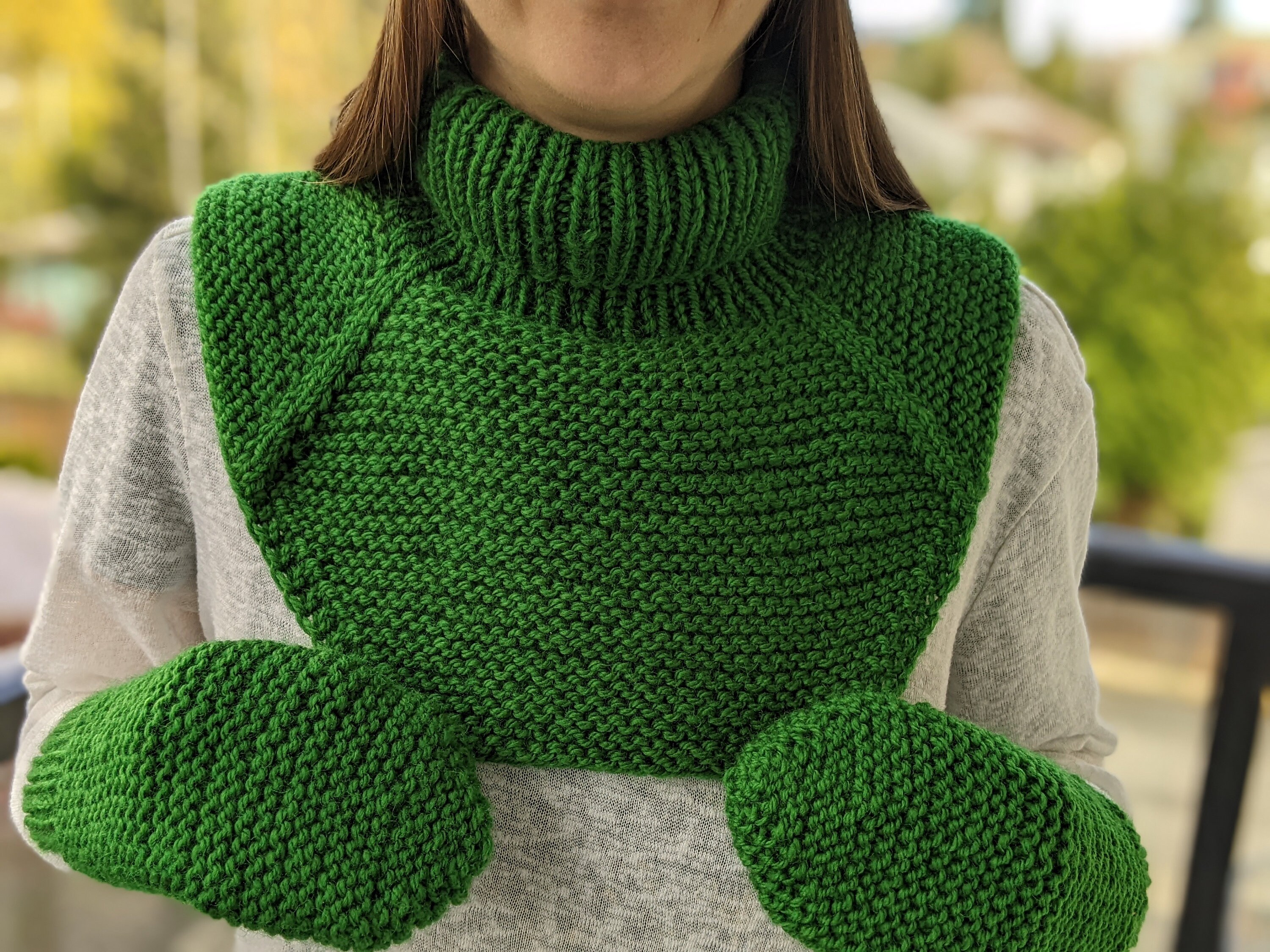 Turtleneck Dickey Knitting Pattern - Etsy