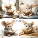 14 Cute Mouse Sweeping Clipart PNG, Digital Download, Junk Journals ...