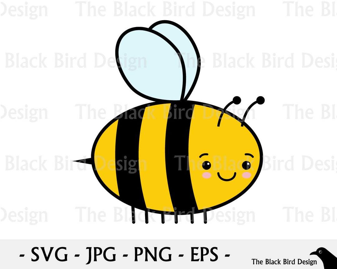 Cute Bee Svg, Kawaii Bumblebee Svg, Honeybee Cricut Cut Files ...