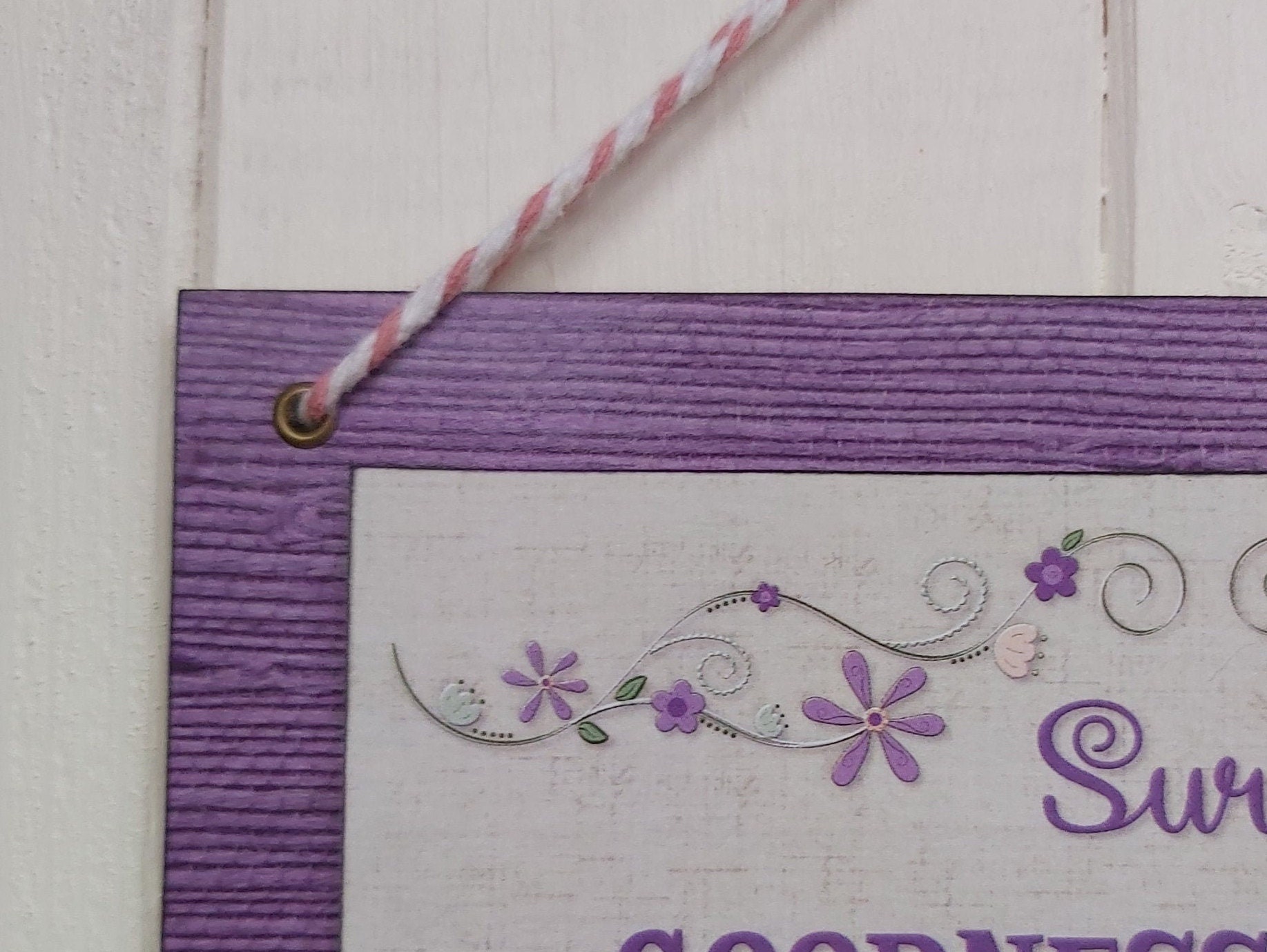 Bible Verse Art Surely Goodness and Mercy Wood Sign | Etsy