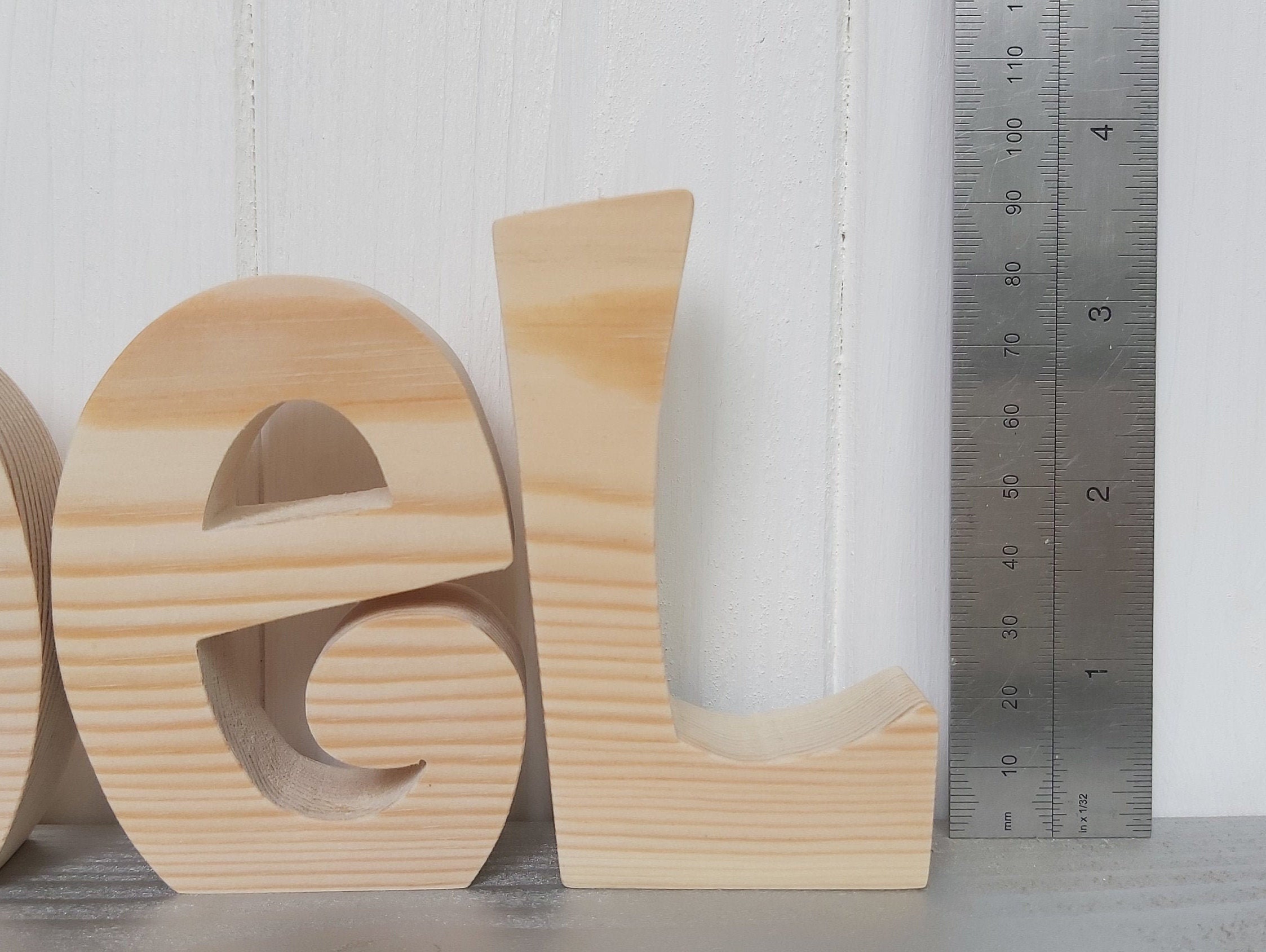 Pine Wood Block Noel Letters, Decorative Christmas Noel Sign ...
