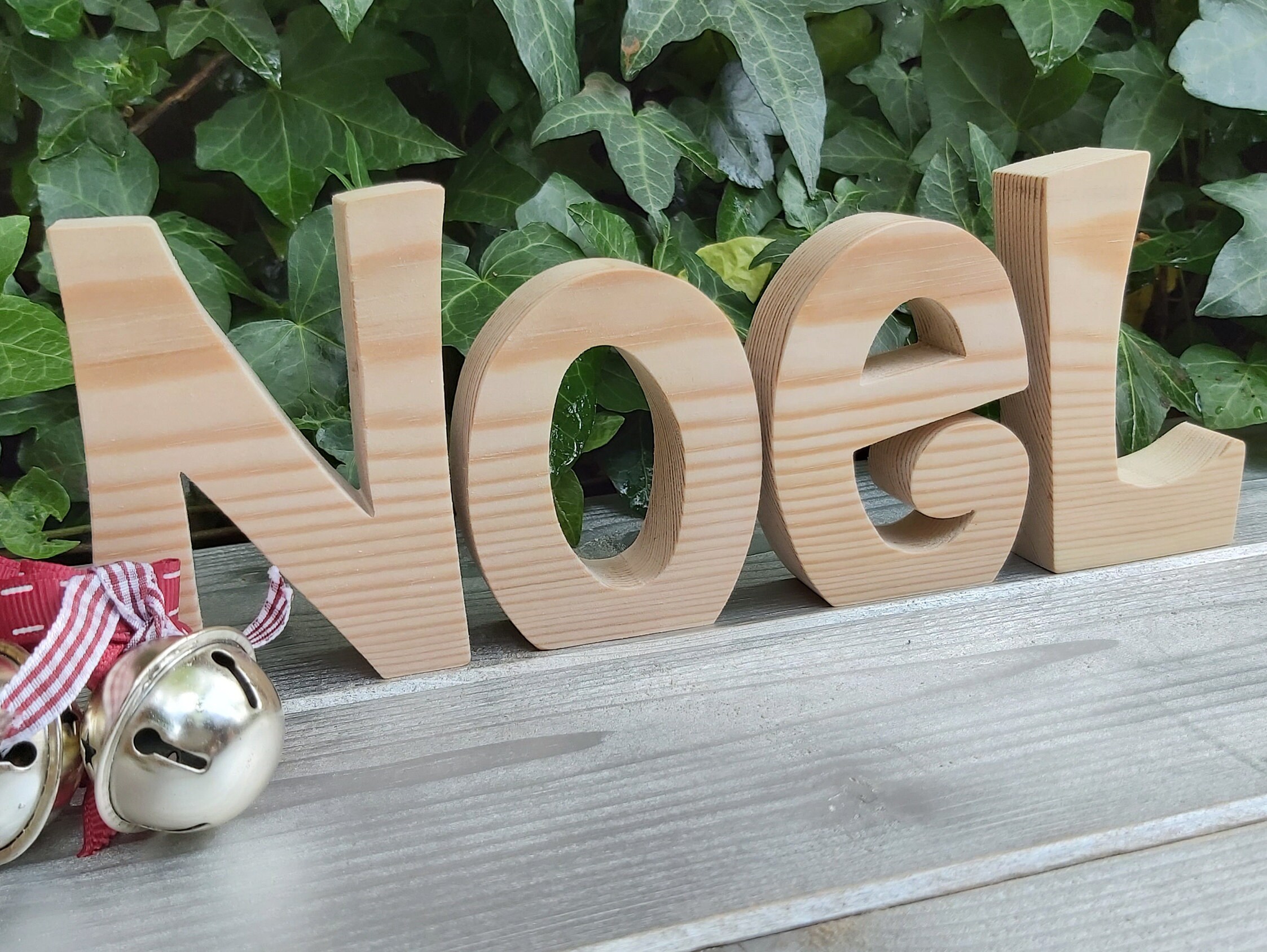 Pine Wood Block Noel Letters Decorative Christmas Noel Sign | Etsy