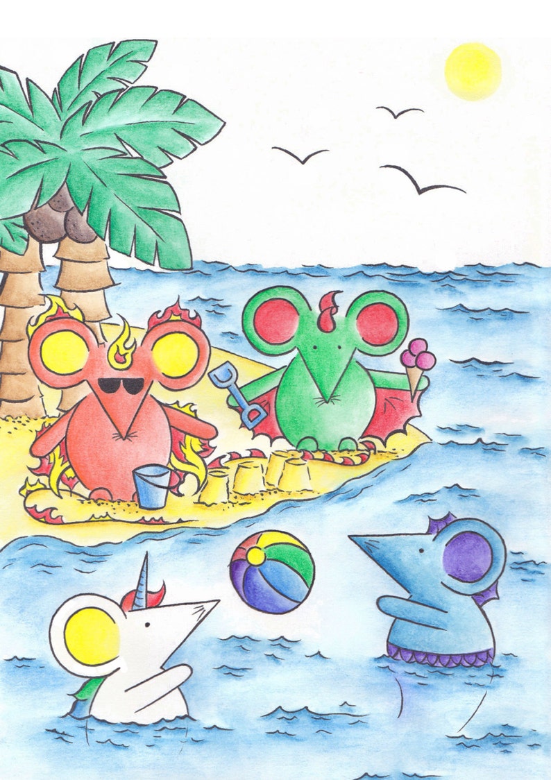 Mythical Mice Postcards Pack of 3 | Etsy