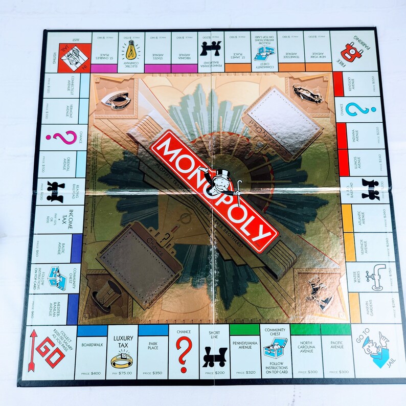 Monopoly 70th Anniversary Edition Collectors 2005 - Etsy