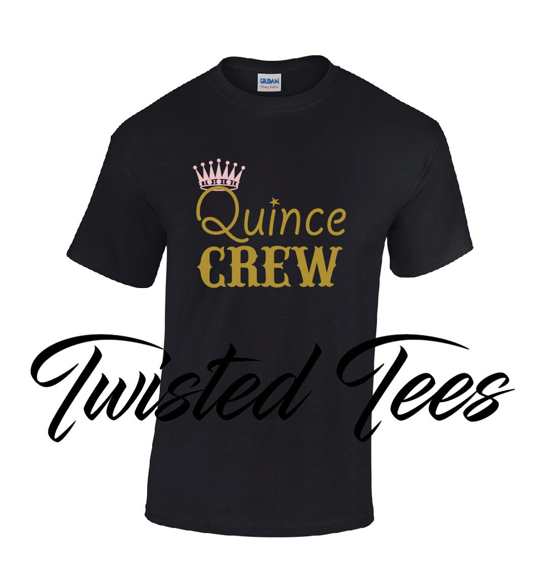 Group Quince Crew Quinceanera Short Sleeve Casual Tops T-shirts Tops ...