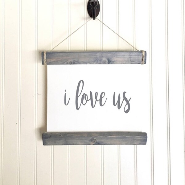 I Love Us Canvas Sign - Etsy