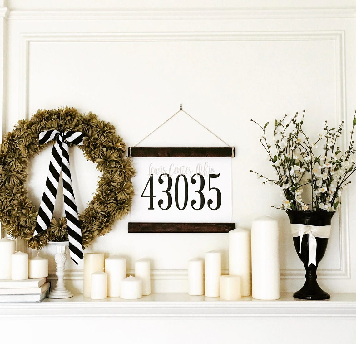 Custom Zip Code Wood and Canvas Print, Canvas and Wood Print, Custom ...