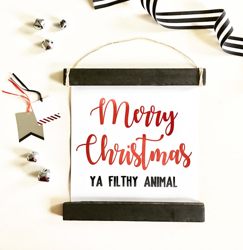 Merry Christmas Ya Filthy Animal Home Alone Quote Home Alone - Etsy