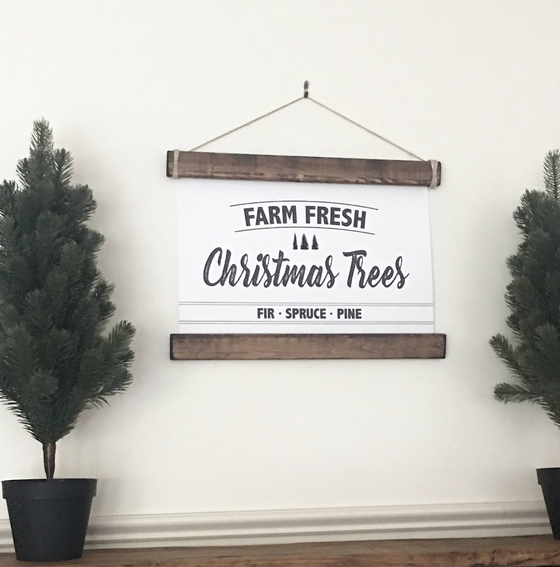 Farm Fresh Christmas Trees Christmas Farmhouse Art Farmhouse - Etsy