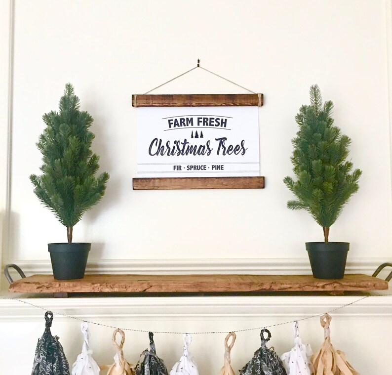 Farm Fresh Christmas Trees Christmas Farmhouse Art Farmhouse - Etsy