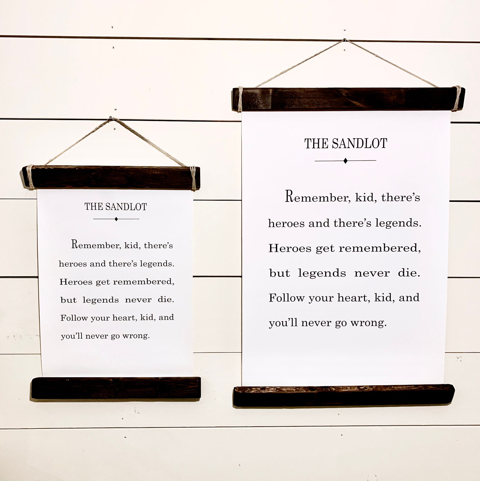 The Sandlot Babe Ruth Quote Heroes and Legends Heroes Get | Etsy