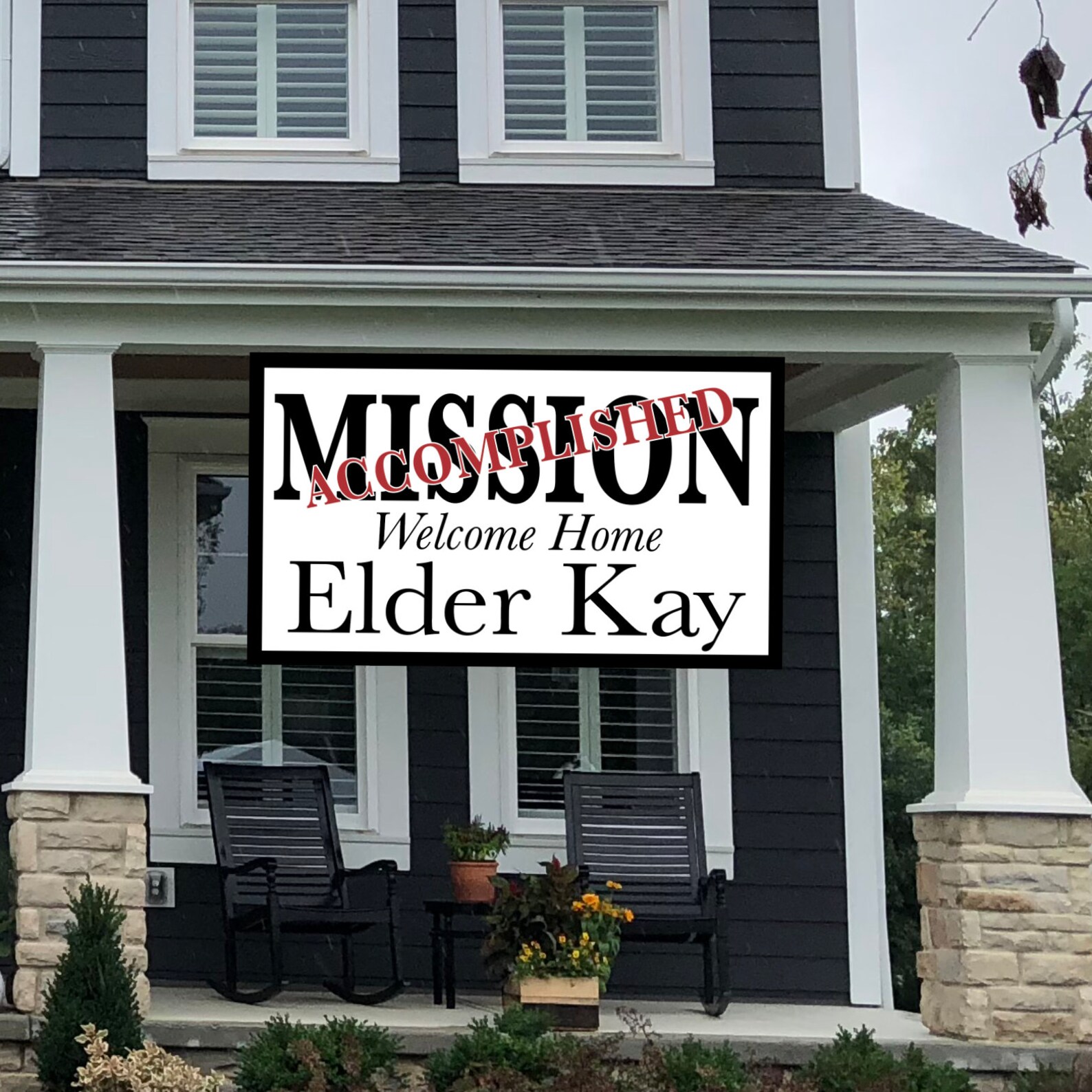 Missionary Welcome Home Banner Mission Accomplished | Etsy