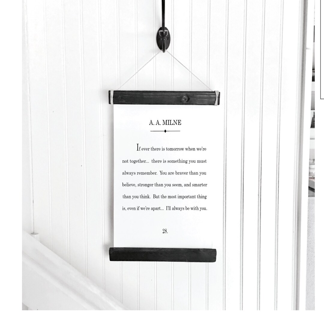 A.a.milne Sign Book Page, A.A. Milne Quote, You Are Braver Than You ...