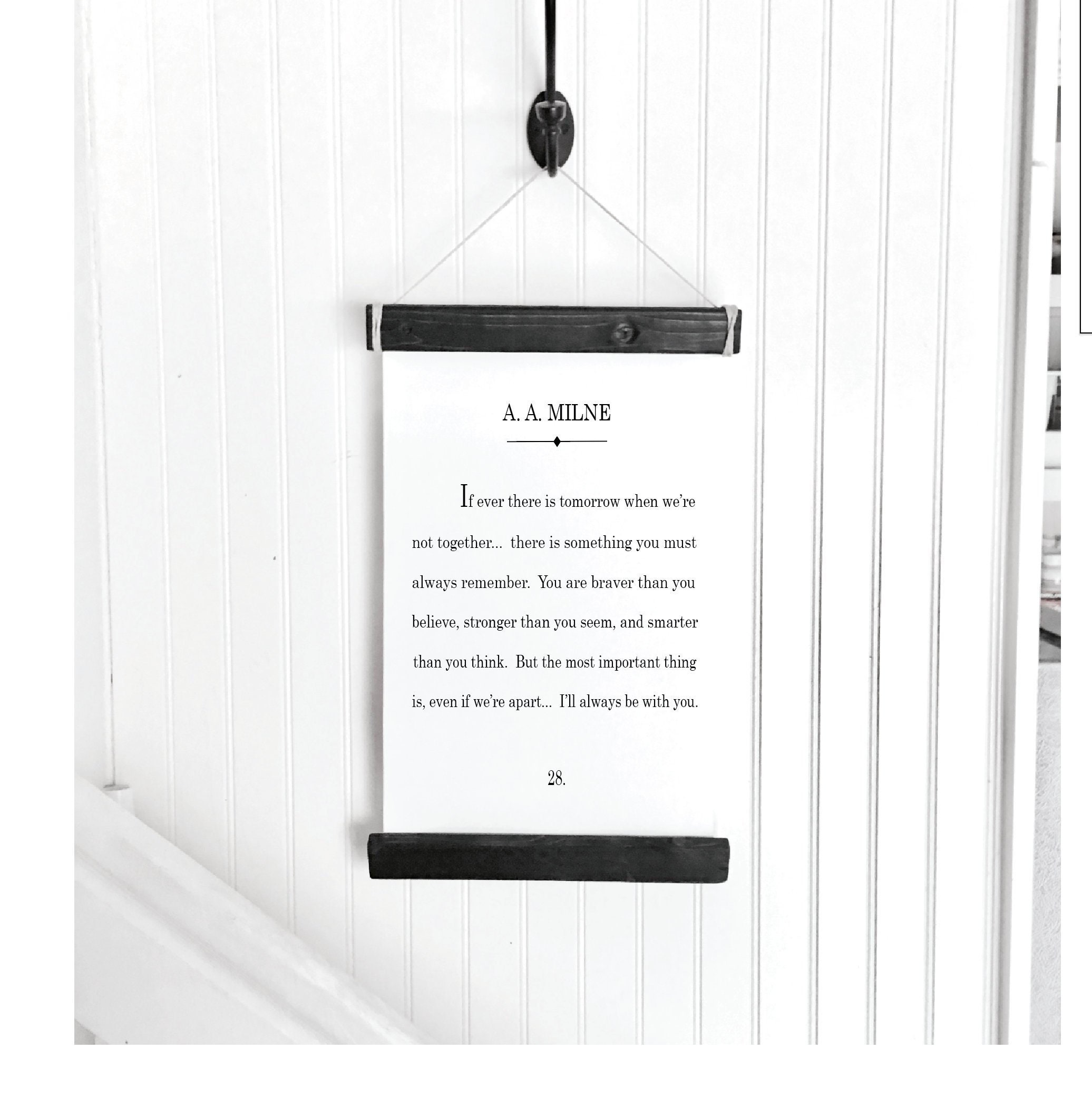 A.a.milne Sign Book Page A.A. Milne Quote You Are Braver - Etsy