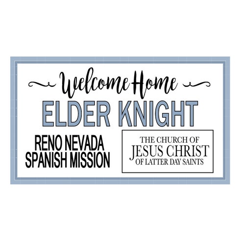 Missionary Banner Welcome Home Sign Choose Your Options | Etsy
