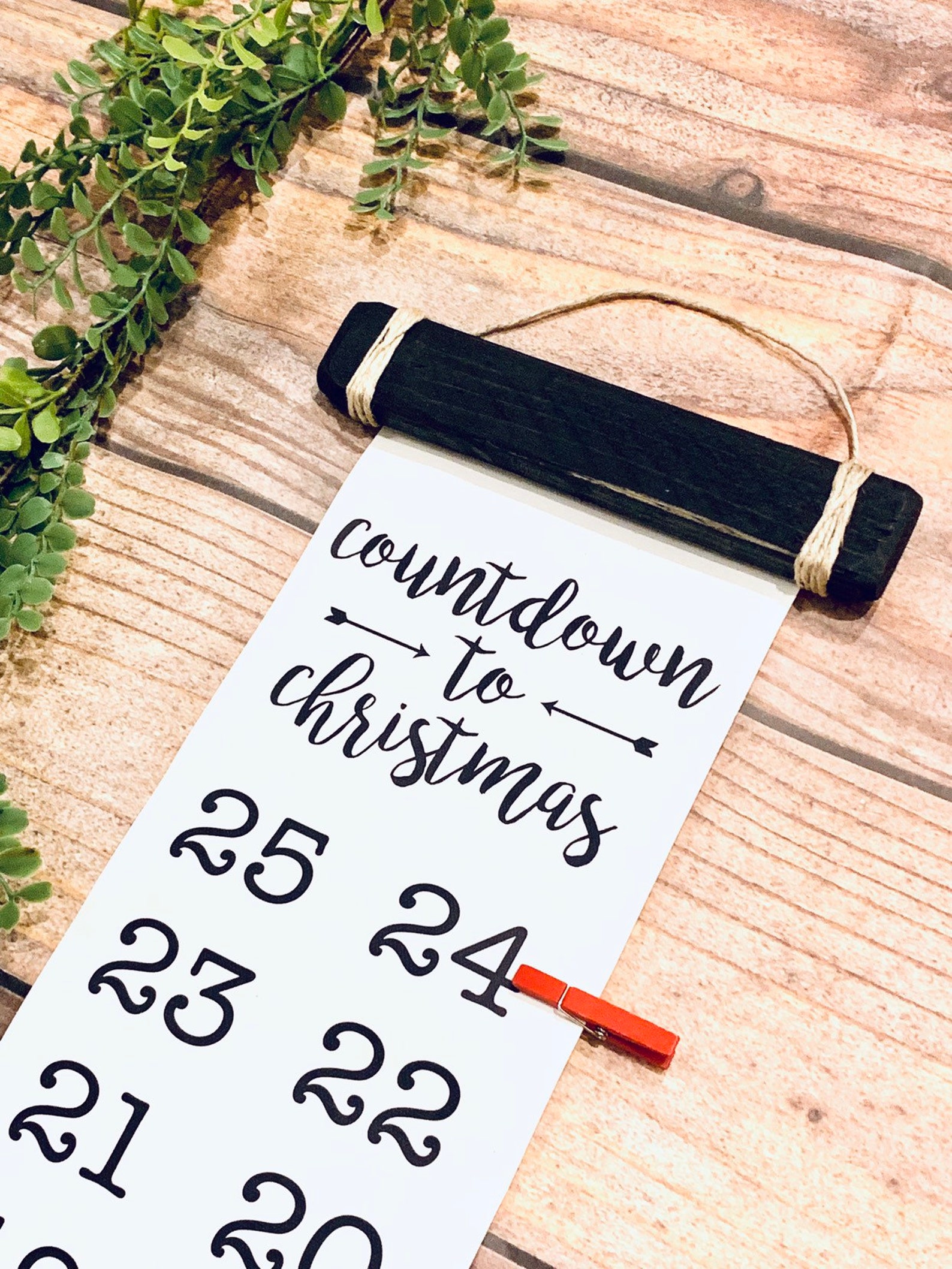 Christmas Advent Countdown to Christmas Christmas Countdown - Etsy