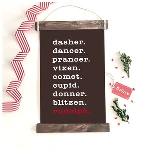 Rudolph the Red Nosed Reindeer, Rudolph Sign, Santa's Reindeer Sign ...