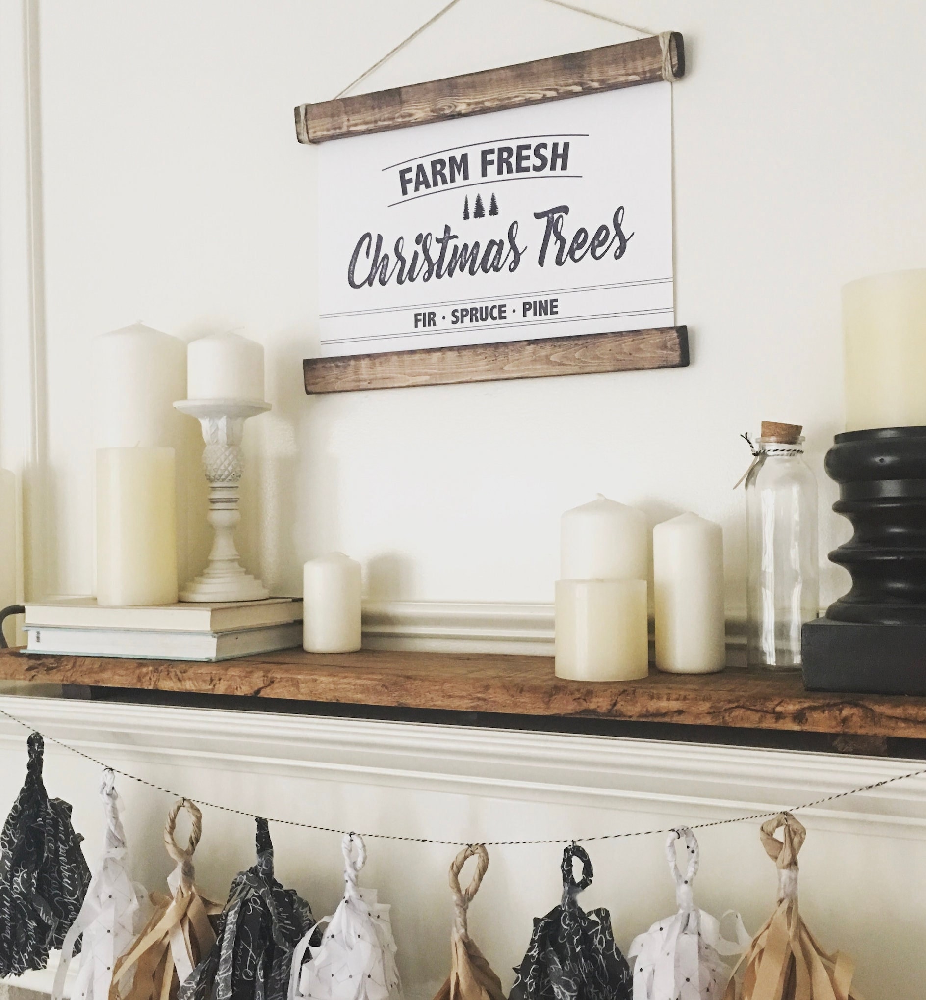 Farm Fresh Christmas Trees Christmas Farmhouse Art Farmhouse - Etsy
