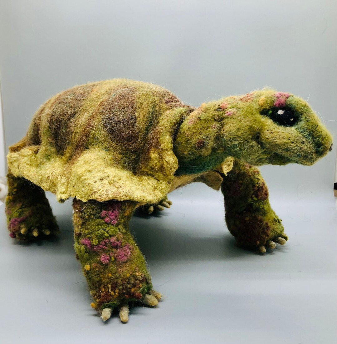 Needle Felted Tortoise, Made to Order one Available Immediately - Etsy